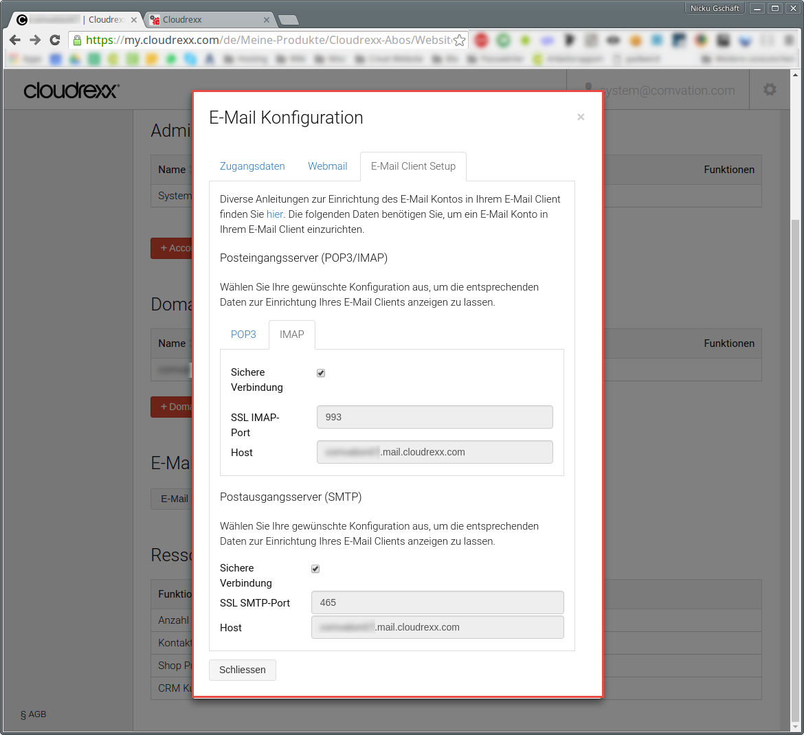 E-Mail Adresse erstellen : Support